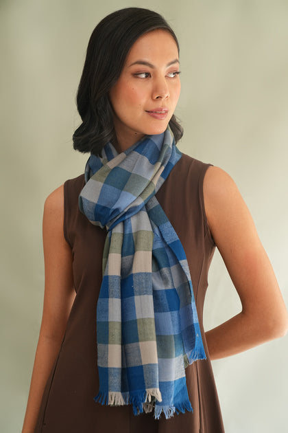 Handwoven Cashmere Twill Weave Scarf | Kashmir Loom