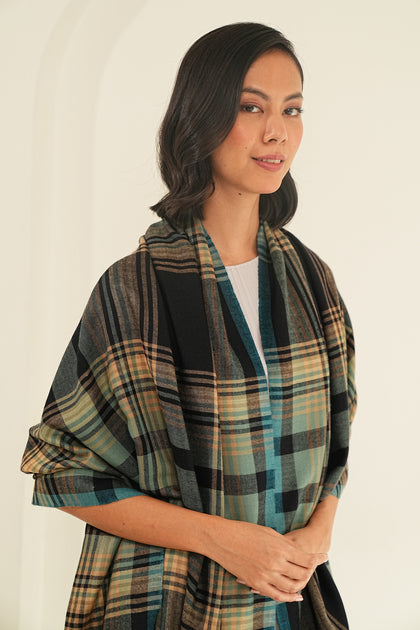 Handwoven Cashmere Twill Weave Shawl | Kashmir Loom