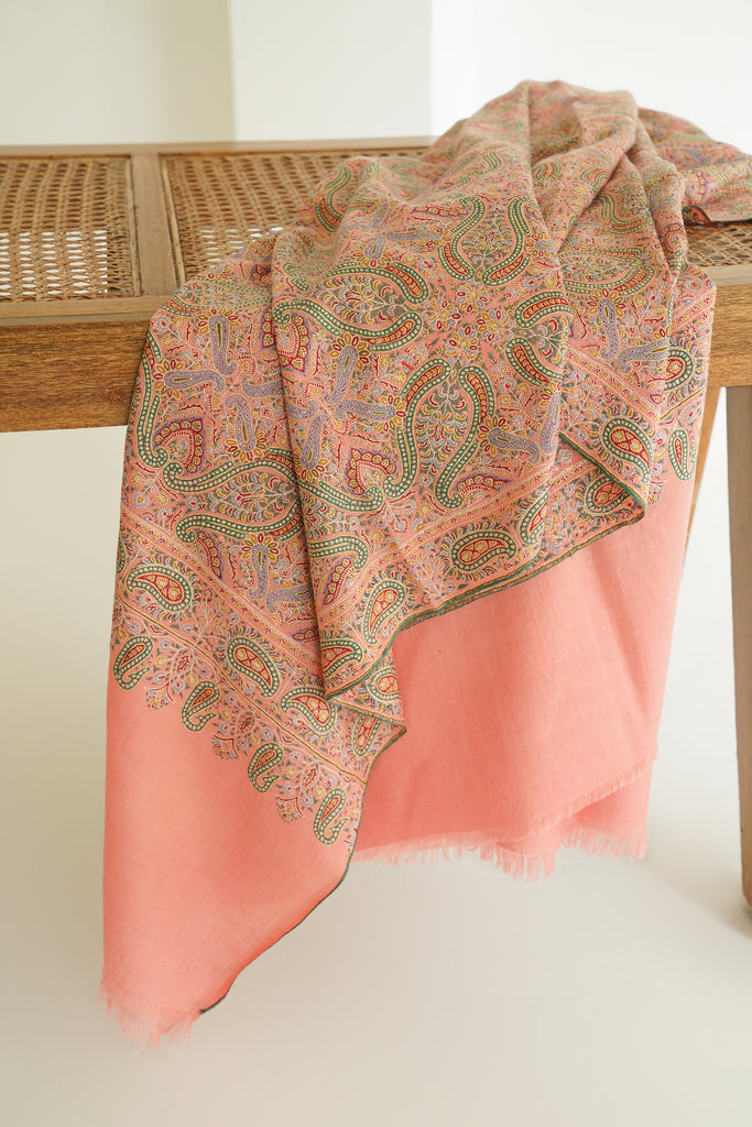 Shop Hand Embroidered Pashmina Shawls, Stoles, & Scarves Online