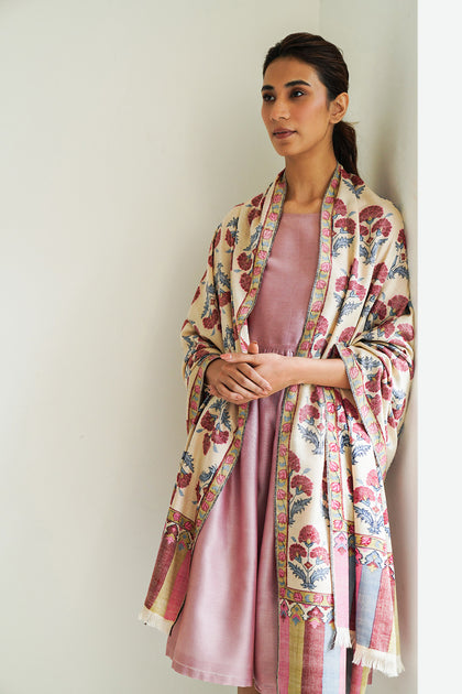 Shop Hand Embroidered Pashmina Shawls, Stoles, & Scarves Online