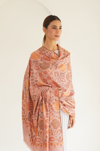 Shop Hand Embroidered Pashmina Shawls, Stoles & Scarves Online