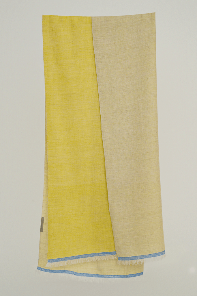 Handwoven Cashmere Double Side Stole | Kashmir Loom