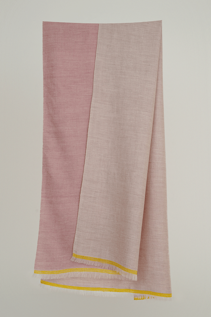 Handwoven Cashmere Double Side Stole | Kashmir Loom