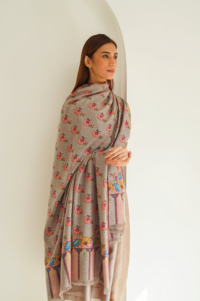Shop Hand Embroidered Pashmina Shawls, Stoles & Scarves Online